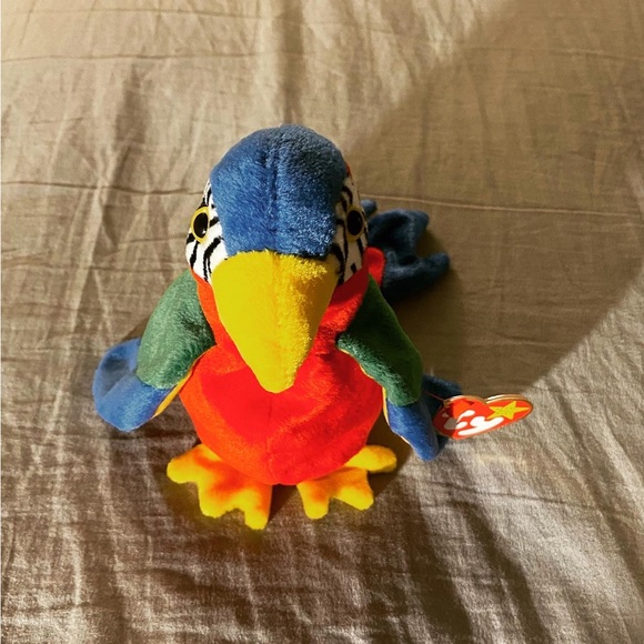 Ty | Toys | Vintage Jabber The Parrot Ty Beanie Baby | Poshmark